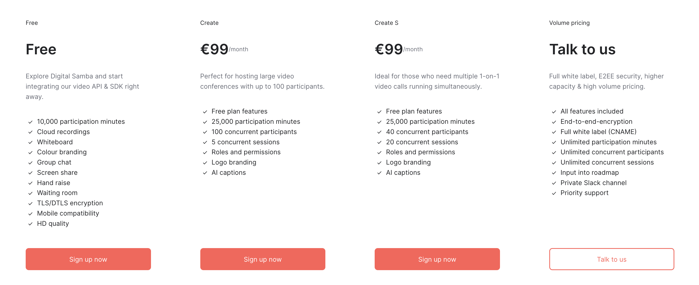 Digital Samba Pricing Updates: 10,000 Free Minutes, Small Meeting Plans ...