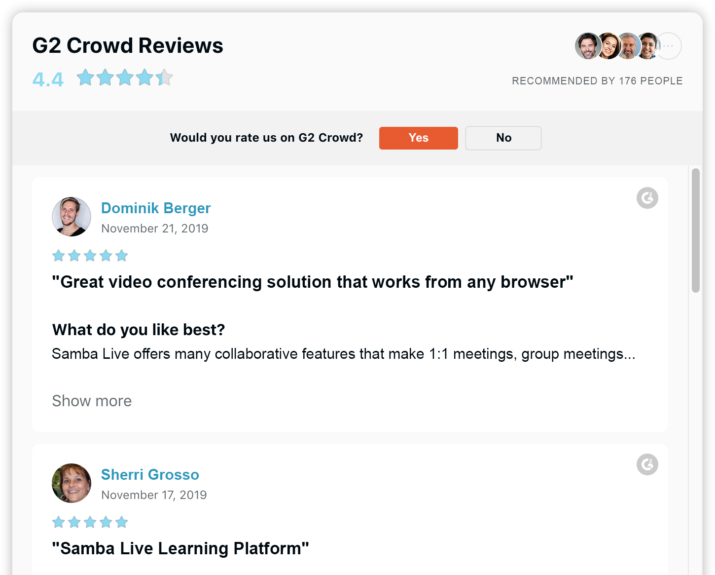 Our customers | Samba Live